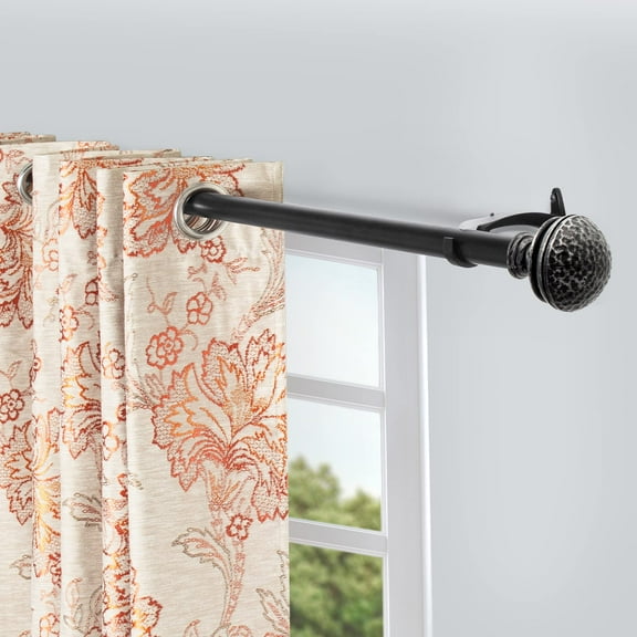 Curtain Rods for Windows 16 to 144 Inches Adjustable Length 1 Inch ...