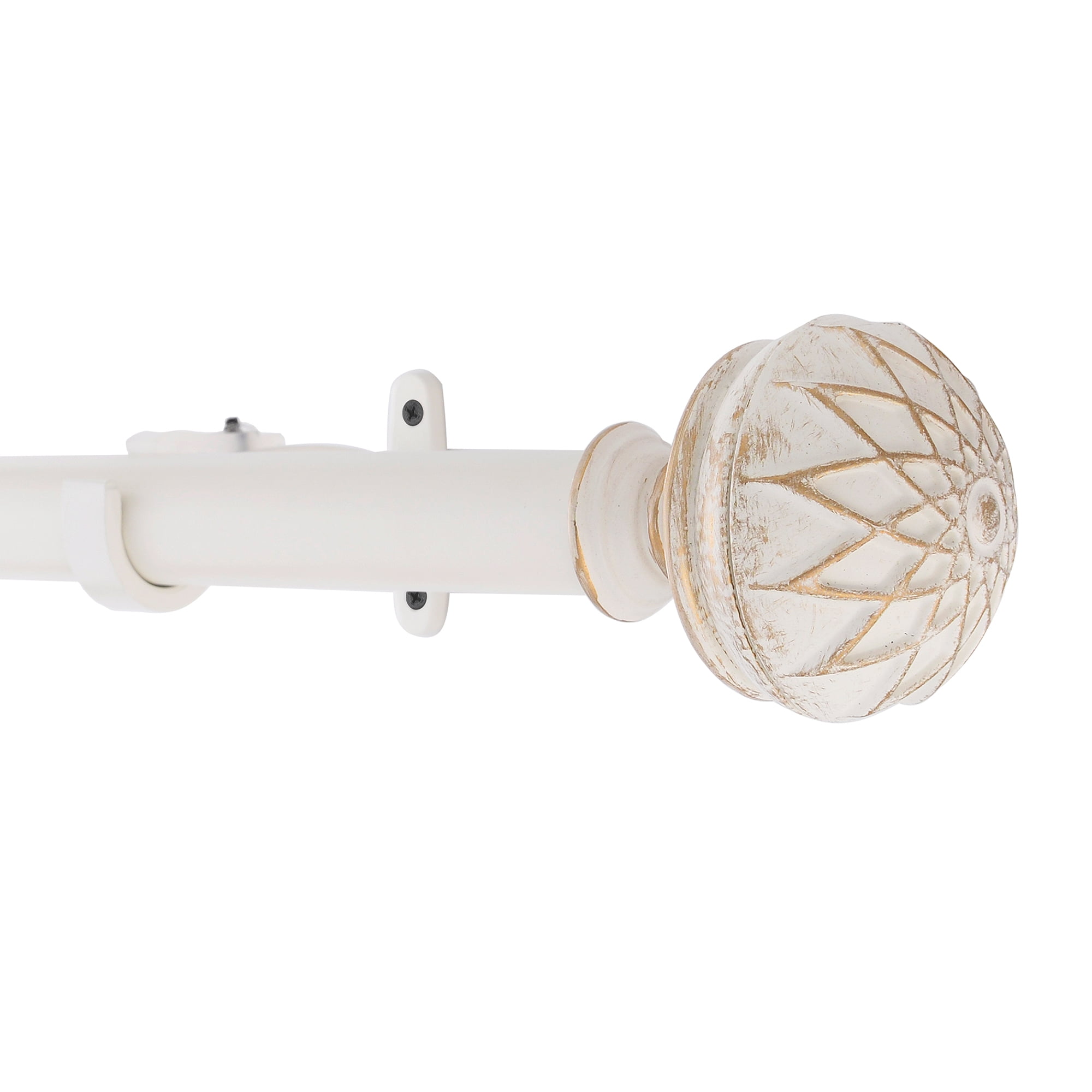 Deco Window 36 to 66 inches Extendable Curtain Rod for Windows with ...