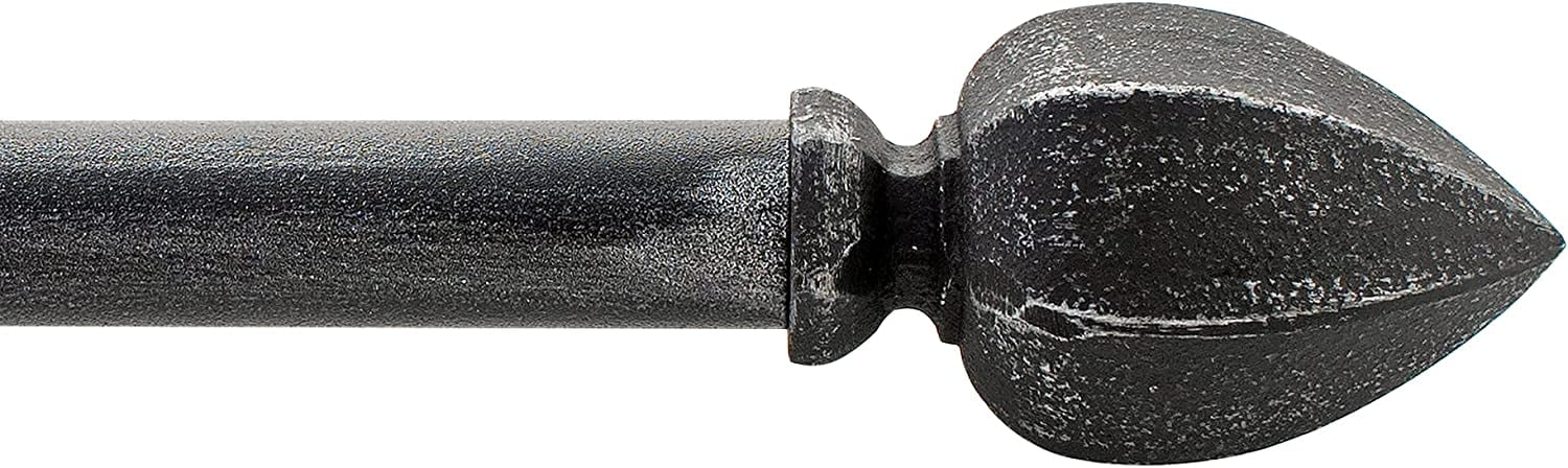 Deco Window 52 to 144 inches Extendable Curtain Rod for Windows with ...