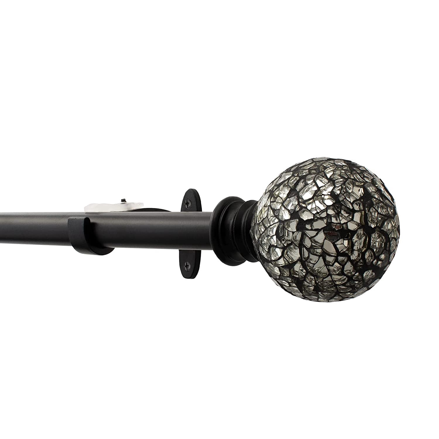 Deco Window 72 to 144 inches Adjustable Curtain Rod for Windows with ...