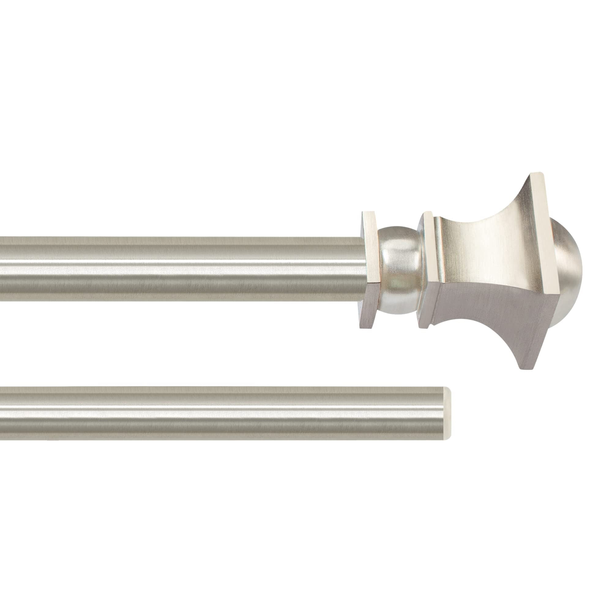 Deco Window 72 to 144 inches Extendable Double Curtain Rod with ...