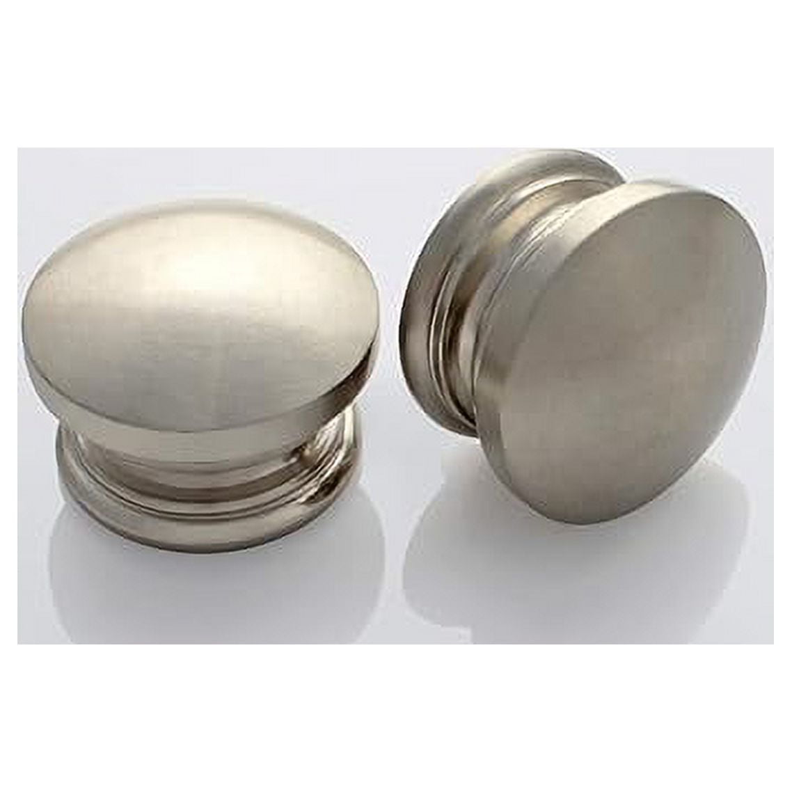 Deco Window Endcap Curtain Rod Finials Set of 2- Satin Silver - Walmart.com