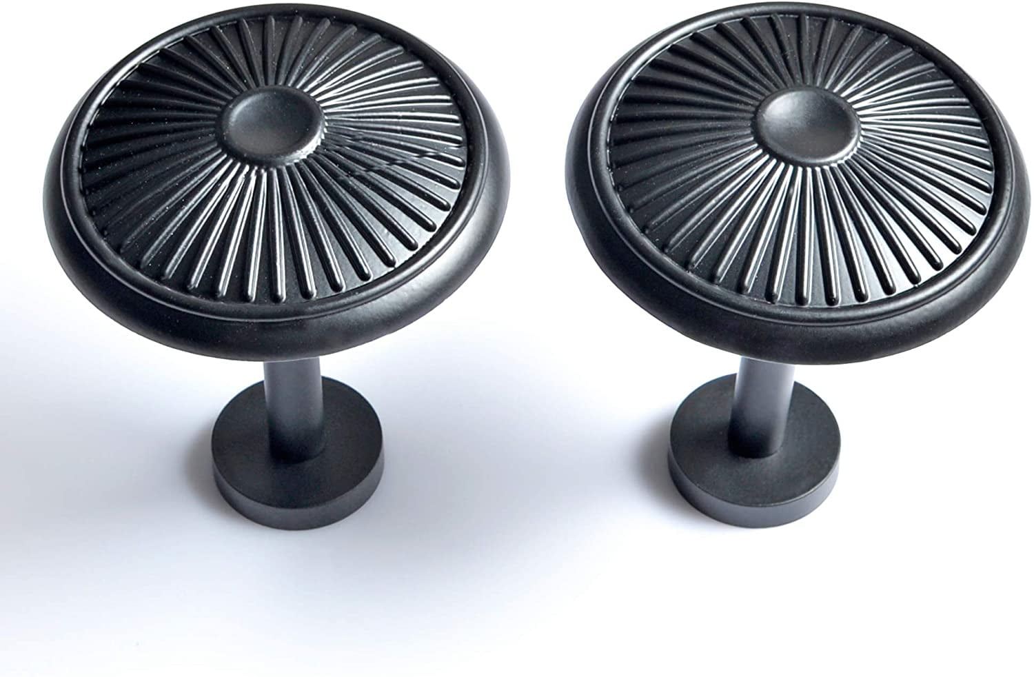 Deco Window Holdbacks/Curtain Tieback (Set of 2) Disc, Black Matt ...