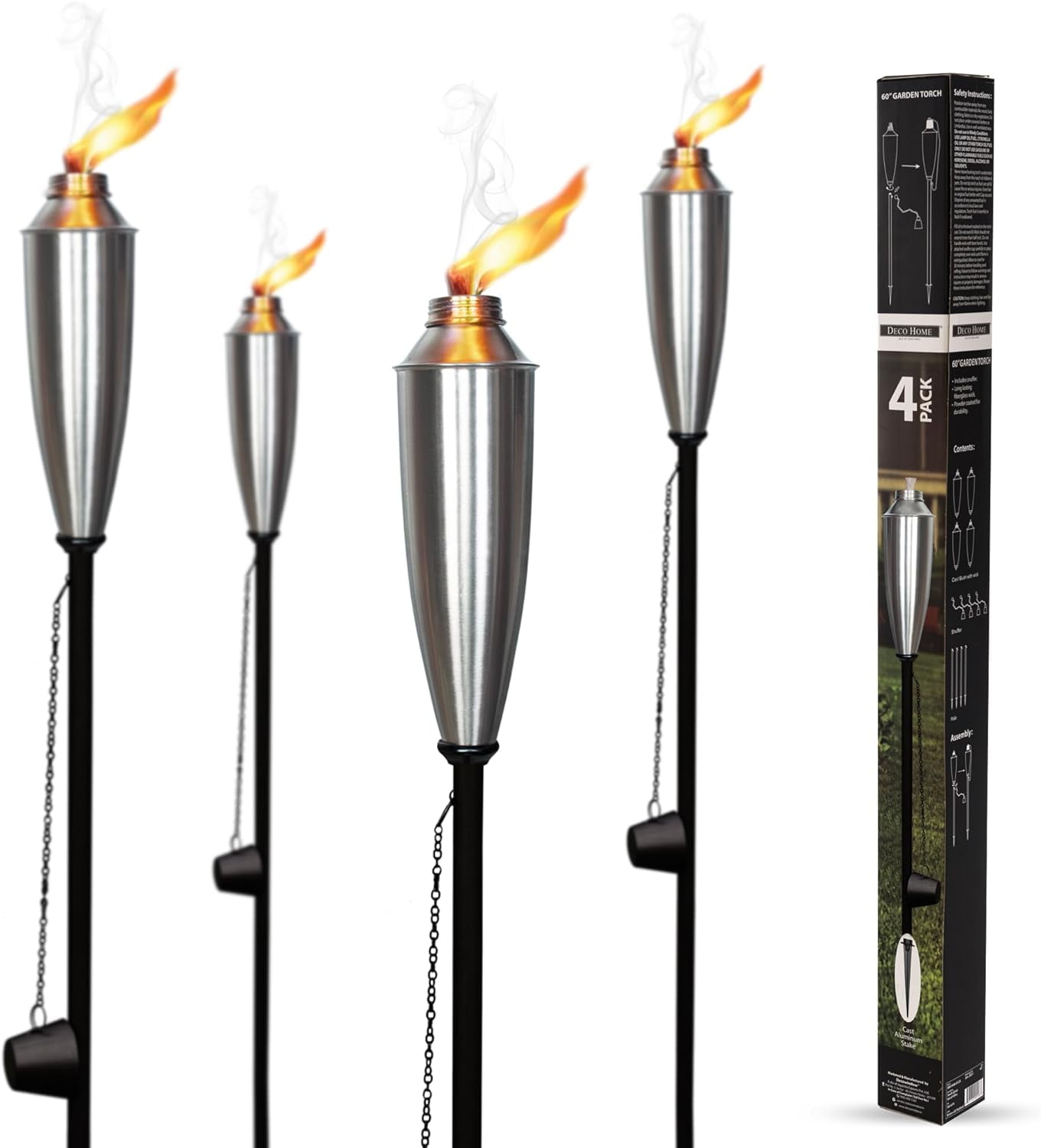 Free Shipping! Deco Window Set of 4 Landscape Outdoor/Patio Garden ...