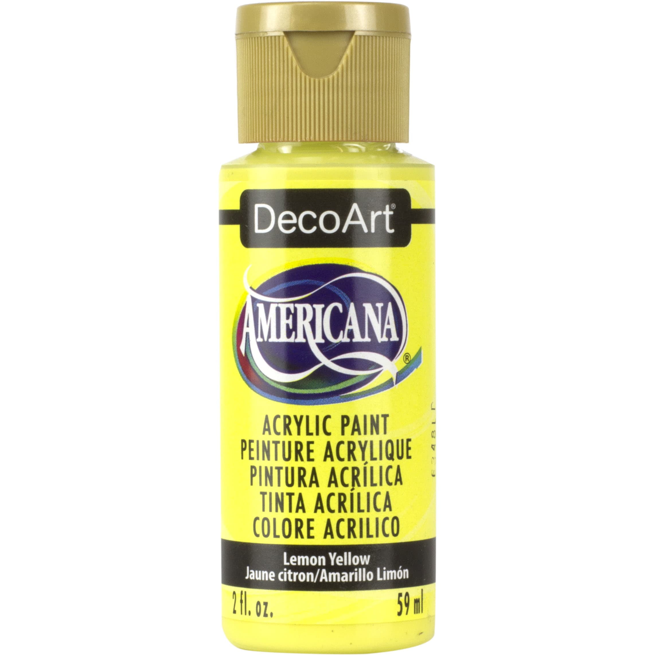 DecoArt Acrylic Color, 2 oz., Lemon Yellow - Walmart.com