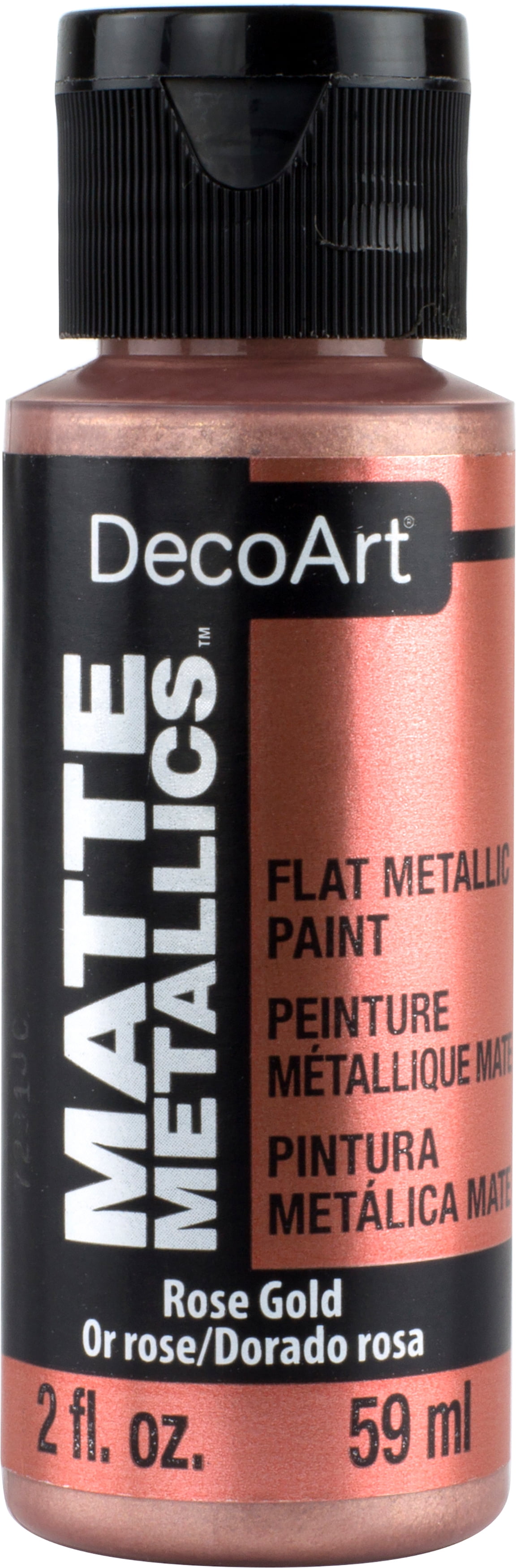 DecoArt Acrylic Matte Metallics 2oz-Rose Gold - Walmart.com