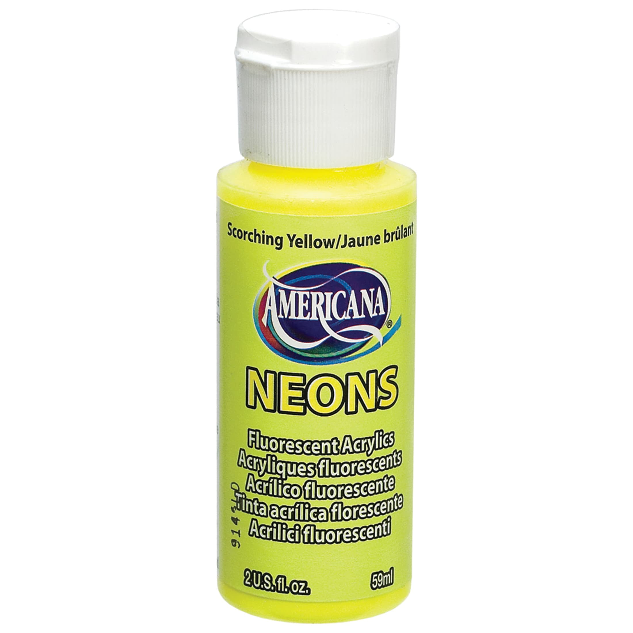 DecoArt a Acrylic Color, 2 oz., Neon Scorching Yellow - Walmart.com
