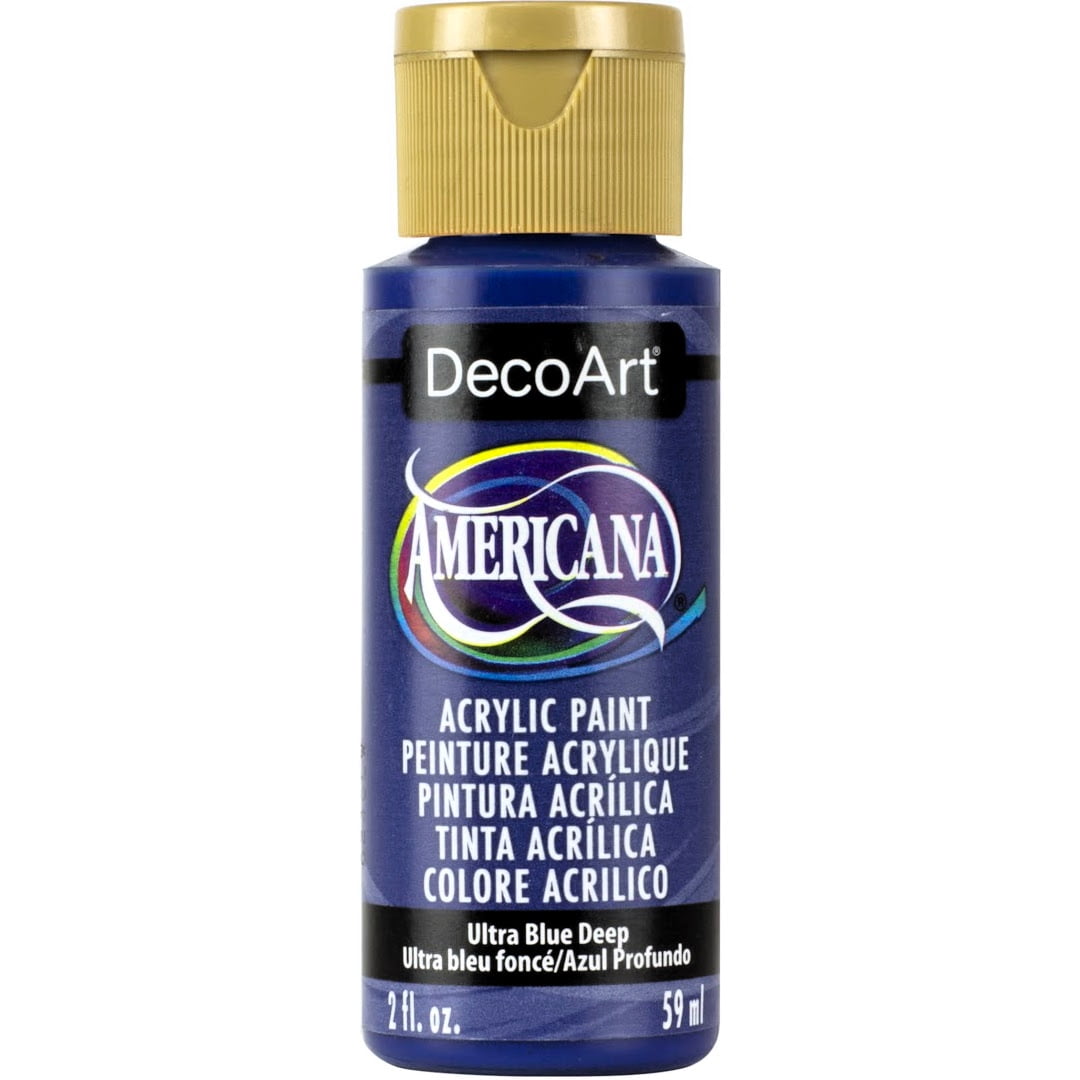 DecoArt Americana Acrylic Color, 2 oz., Ultra Deep Blue - Walmart.com