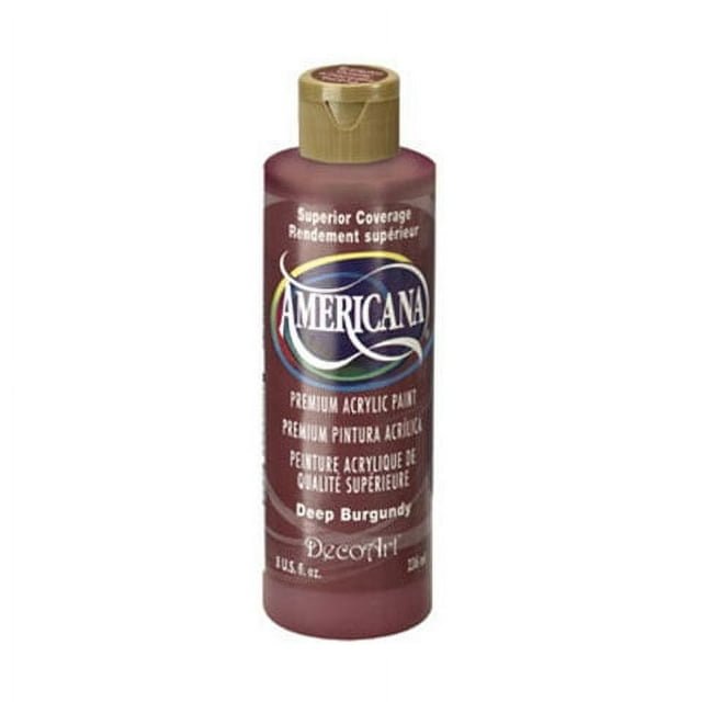 DecoArt Americana Acrylic Paint. Deep Burgundy. 8 oz - Walmart.com