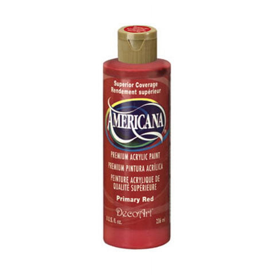 DecoArt Americana Acrylic Paint. Primary Red. 8 oz - Walmart.com