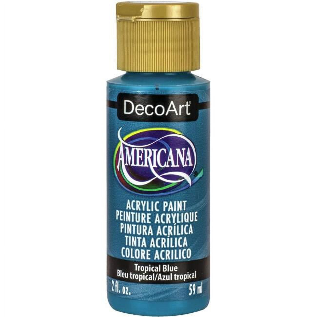 Americana Acrylic Paint 2oz-Tropical Blue - Walmart.com
