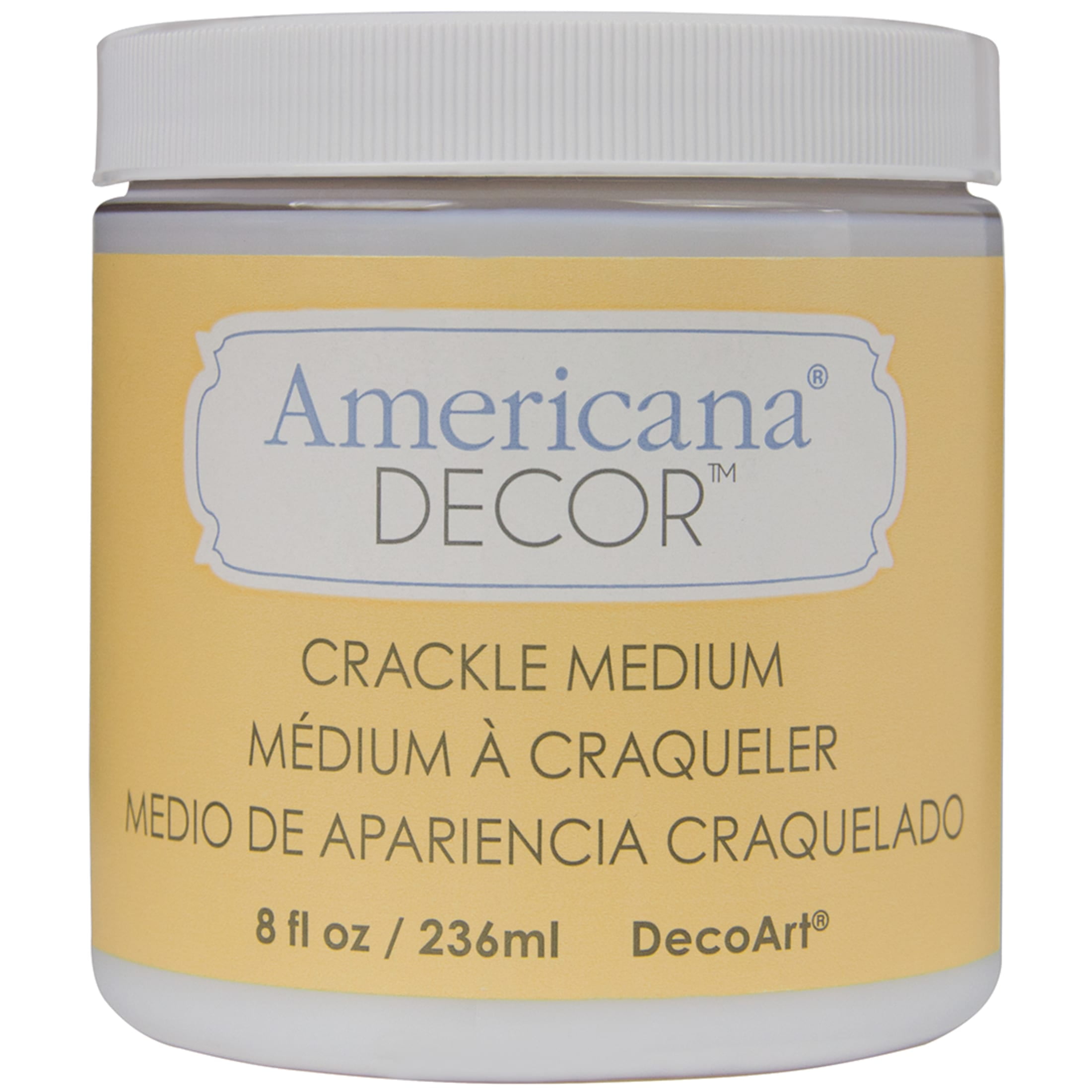 DecoArt Americana Decor Clear Crackle Medium, 8 oz. - Walmart.com
