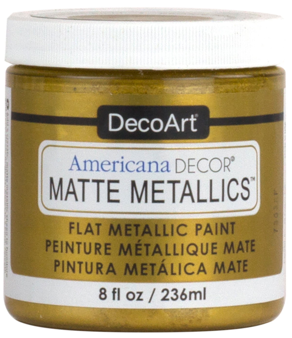DecoArt Matte Metallic Paint, Gold Shimmer Finish, Ultra-Fine Metal ...