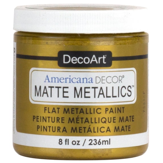 DecoArt Matte Metallic Paint, Gold Shimmer Finish, Ultra-Fine Metal ...