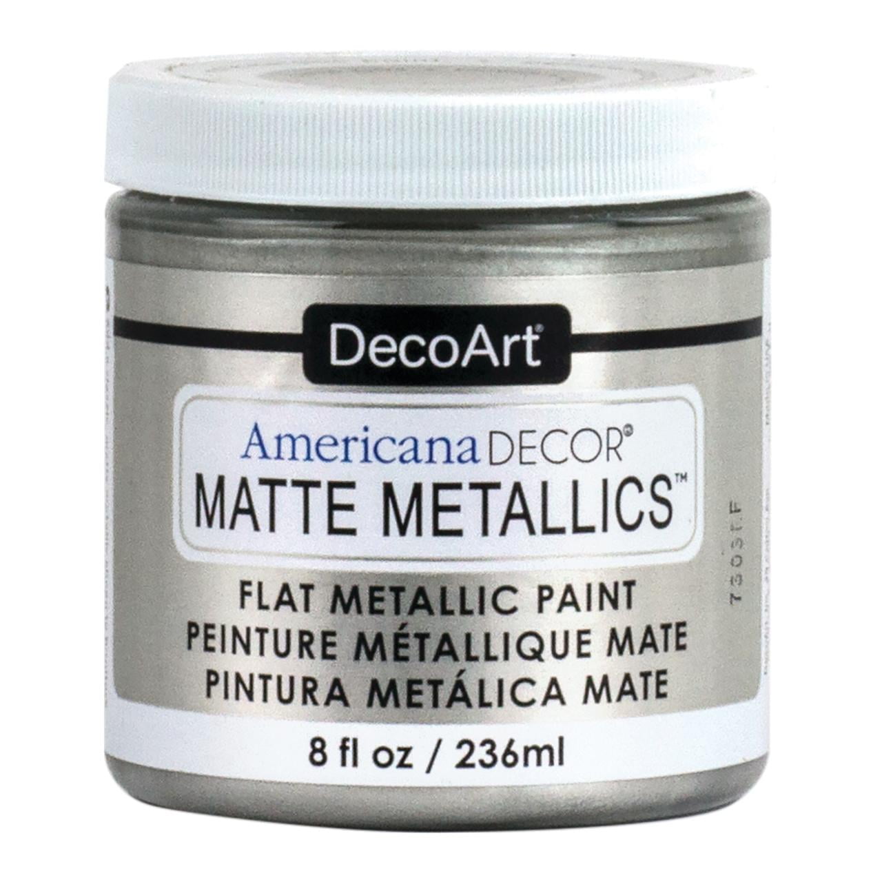 DecoArt Americana Decor Matte Metallic Paint, Soft Silver - Walmart.com
