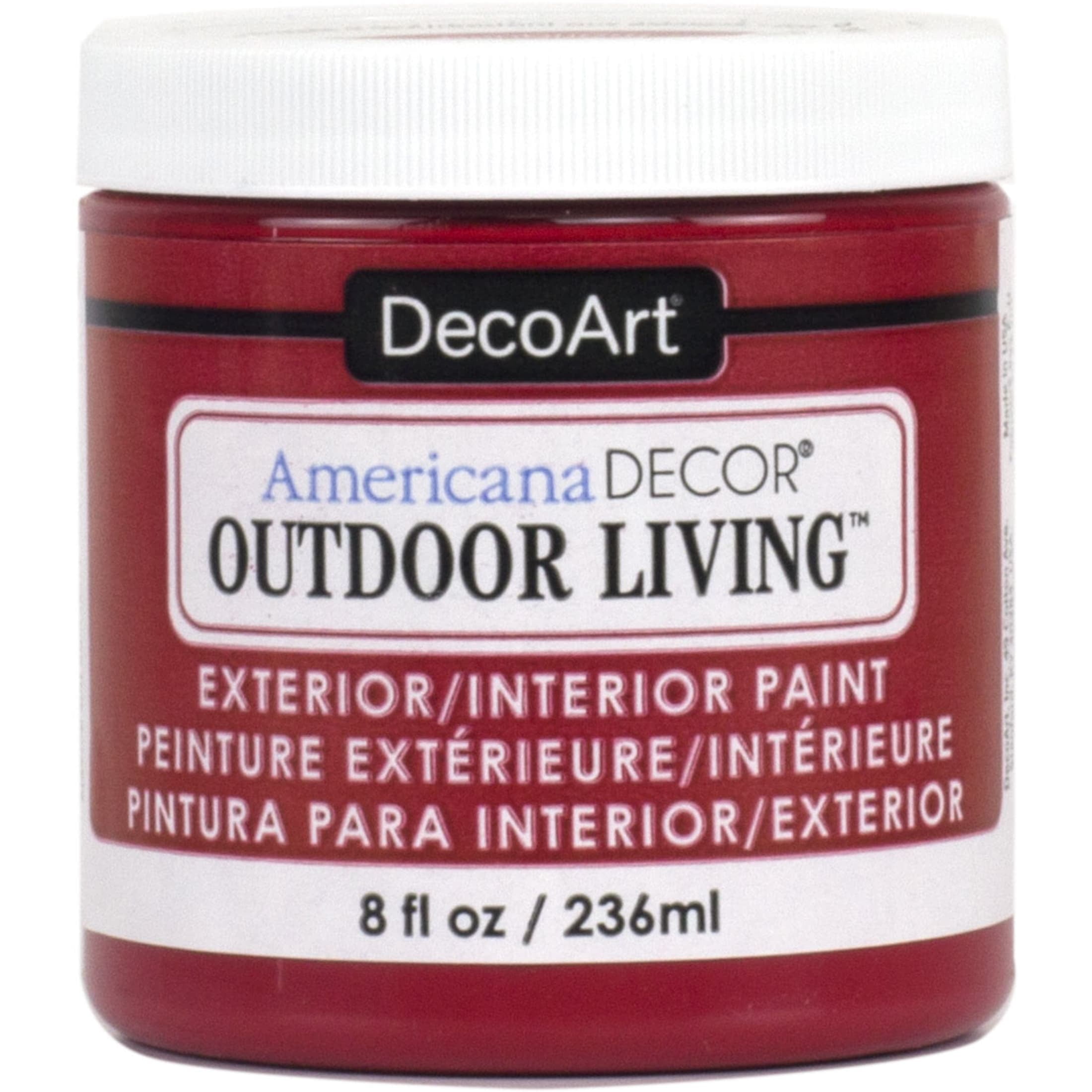 DecoArt Americana Decorative Acrylic Exterior Craft Paint for Wood, 8oz ...