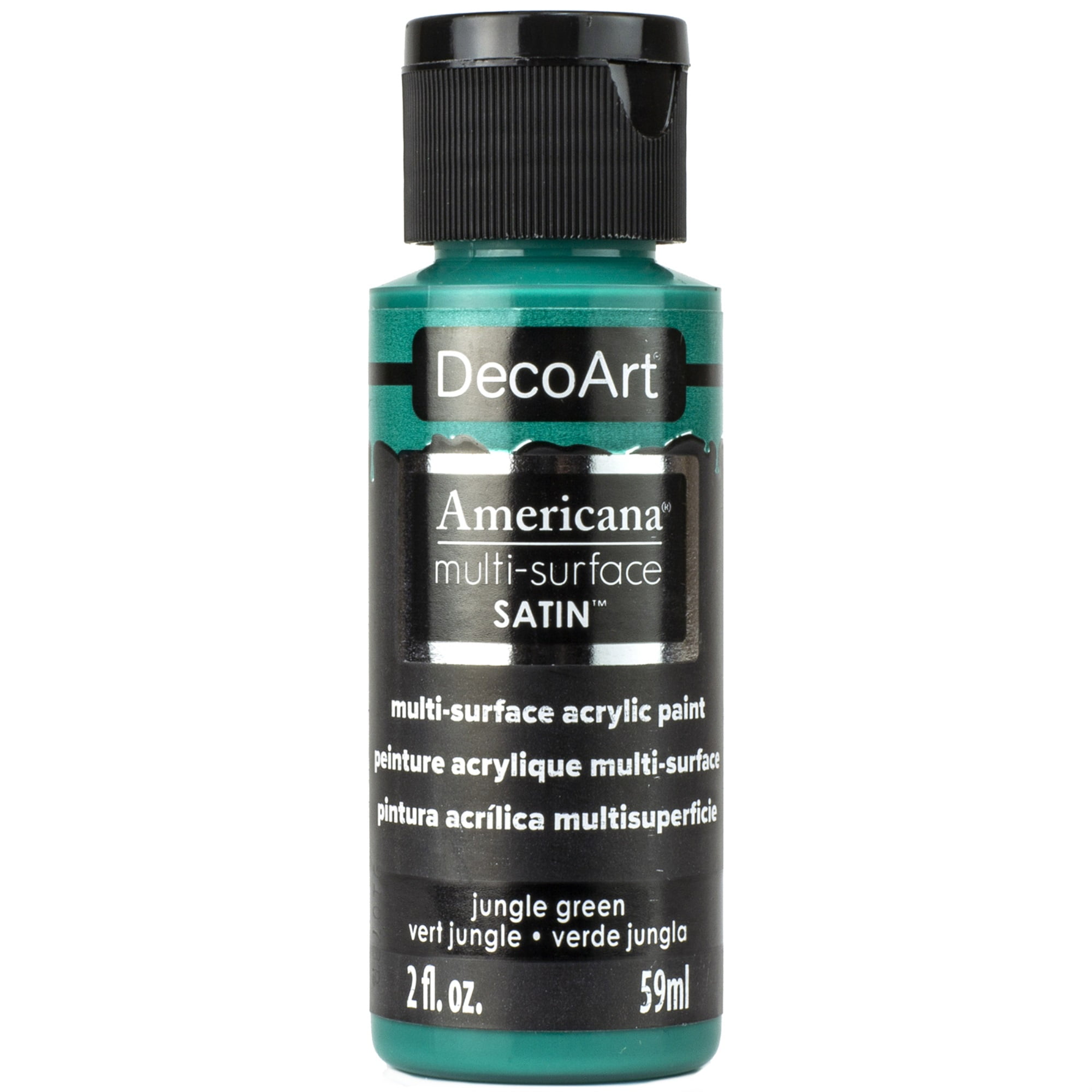 DecoArt Americana Multi-Surface Acrylic Color, 2 oz., Jungle Green ...