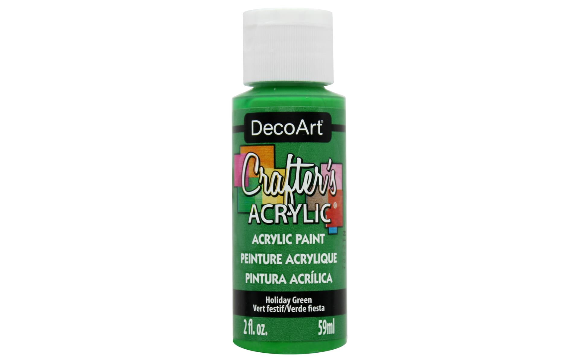 DecoArt Crafter's Acrylic Paint, 2 oz., Holiday Green - Walmart.com