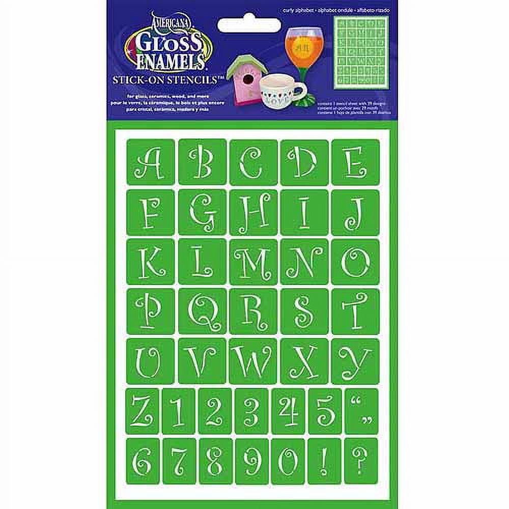 DecoArt Curly Alphabet - Walmart.com