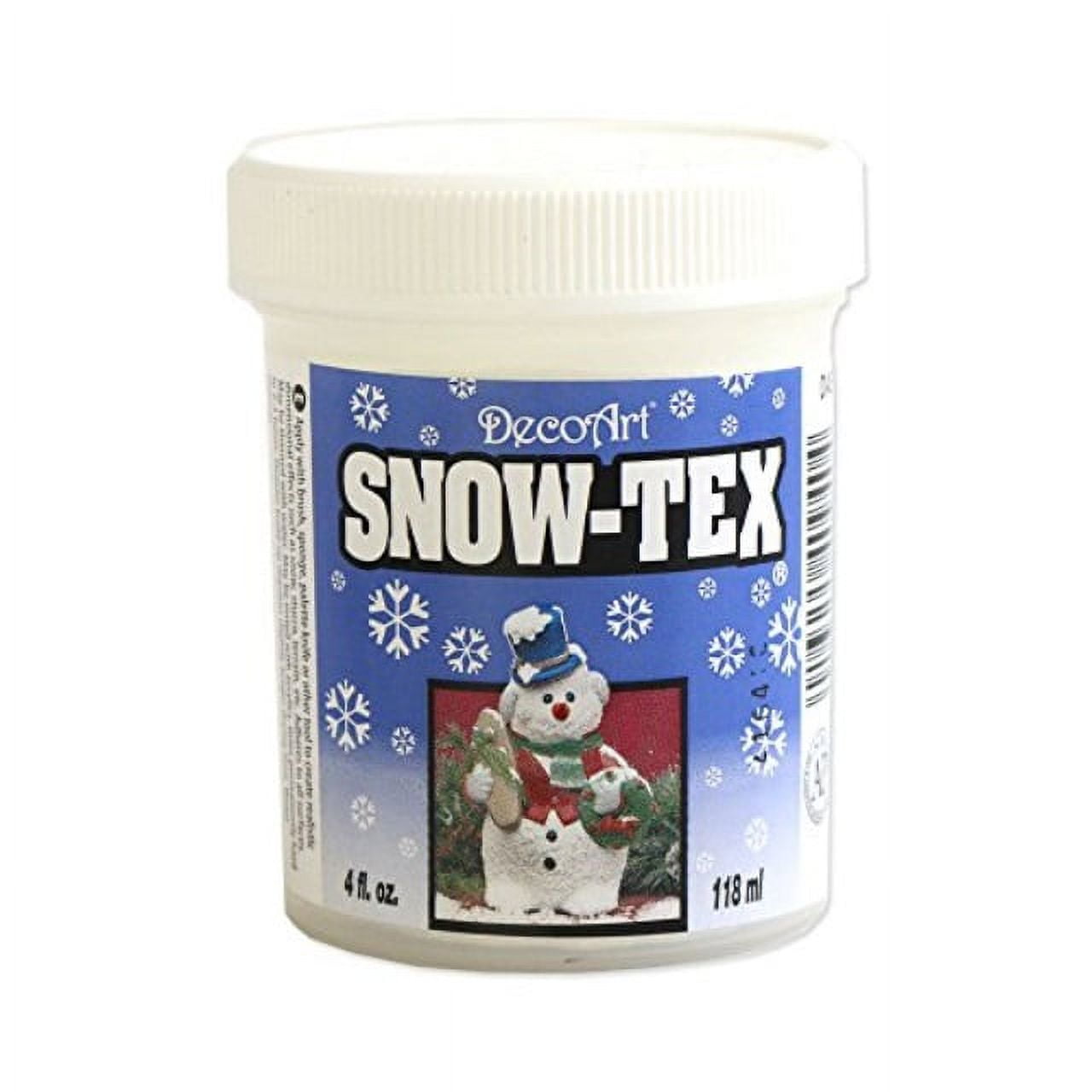 DecoArt DAS9-4 Snow-Tex, 4-Ounce - Winter Craft Textured Paint for ...