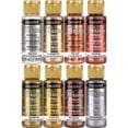 DecoArt Dazzling Metallics Acrylic Paint Set, Assorted Colors 2 fl oz ...
