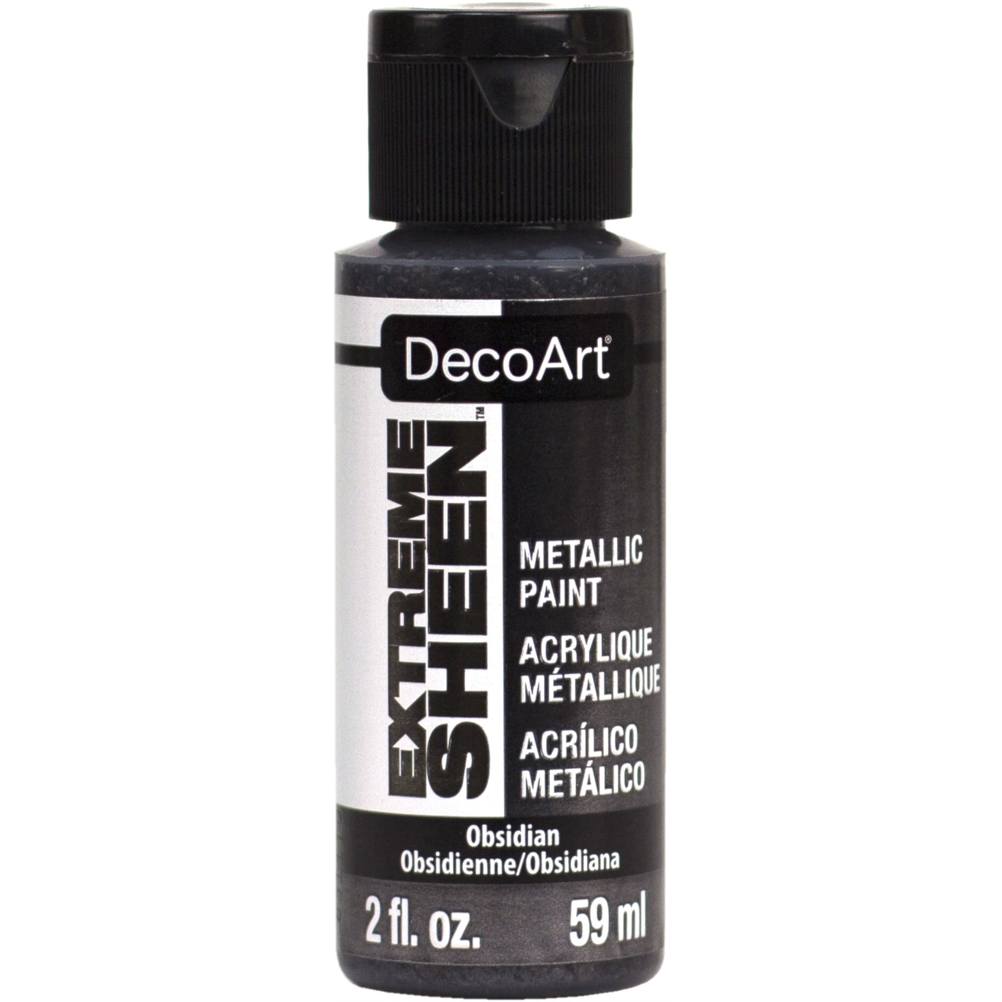 DecoArt Extreme Sheen Paint 2oz-Obsidian - Walmart.com