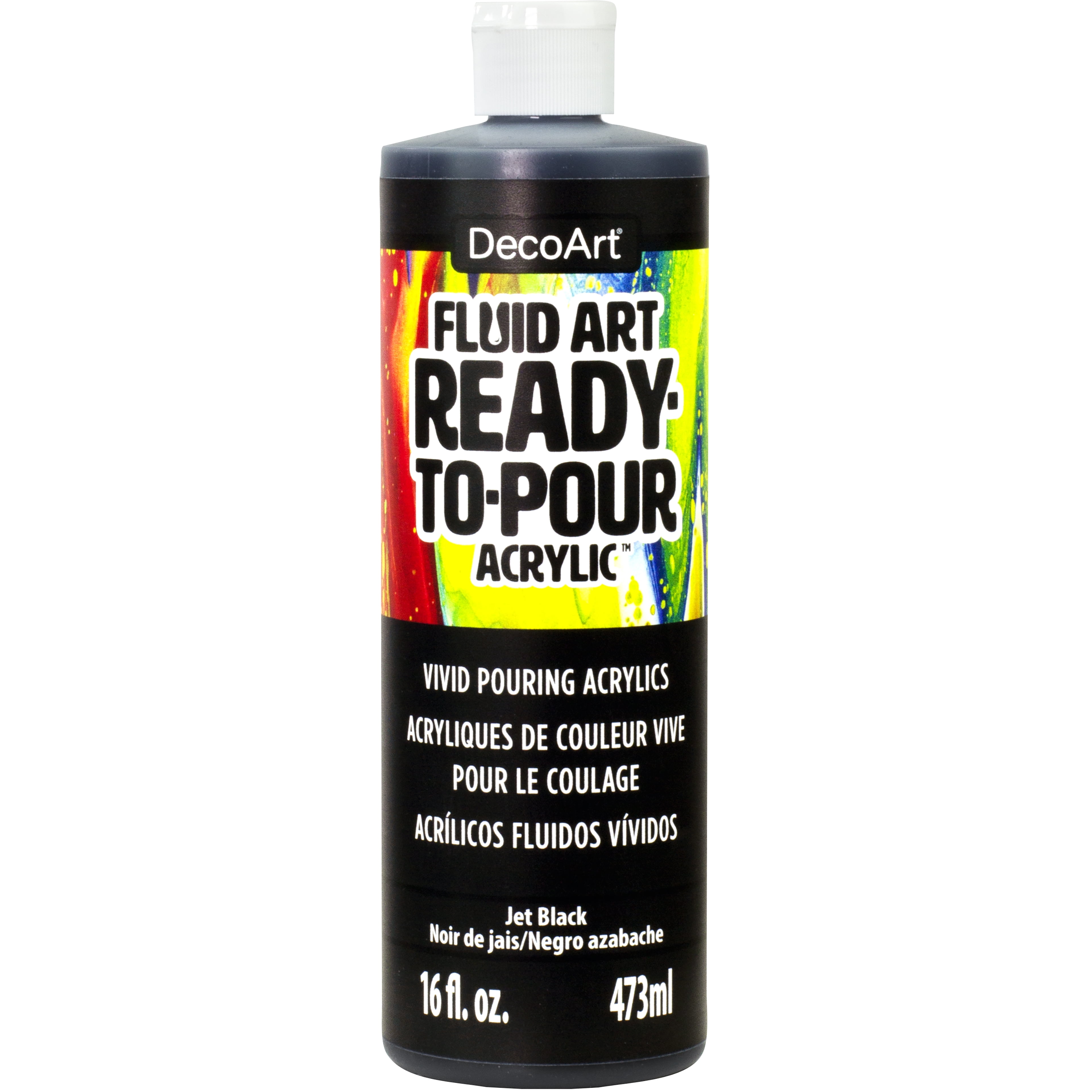 DecoArt® Fluid Art Ready-To-Pour Acrylic™ Paint - 16oz. - Walmart.com