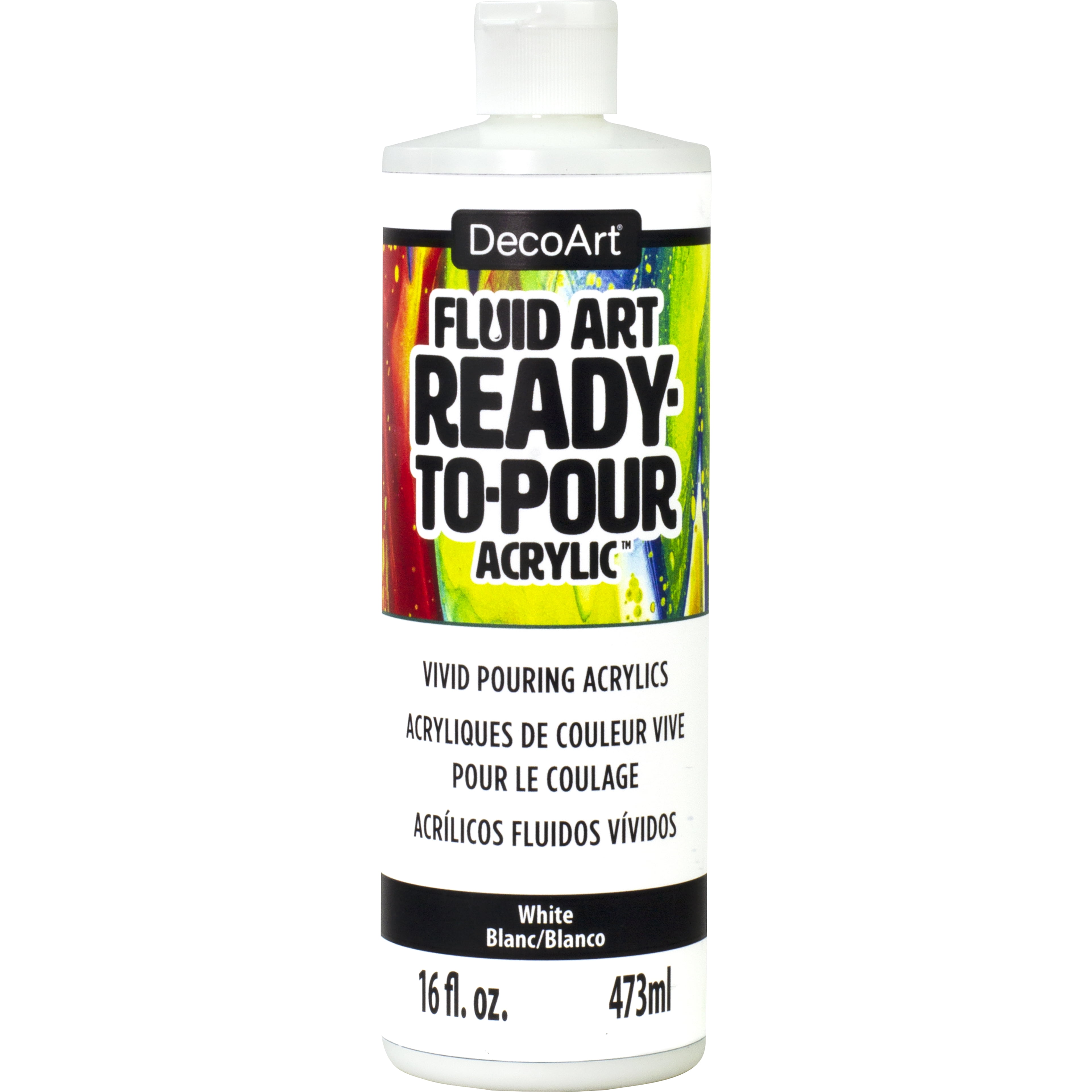 DecoArt® Fluid Art Ready-To-Pour Acrylic™ Paint - 16oz. - Walmart.com