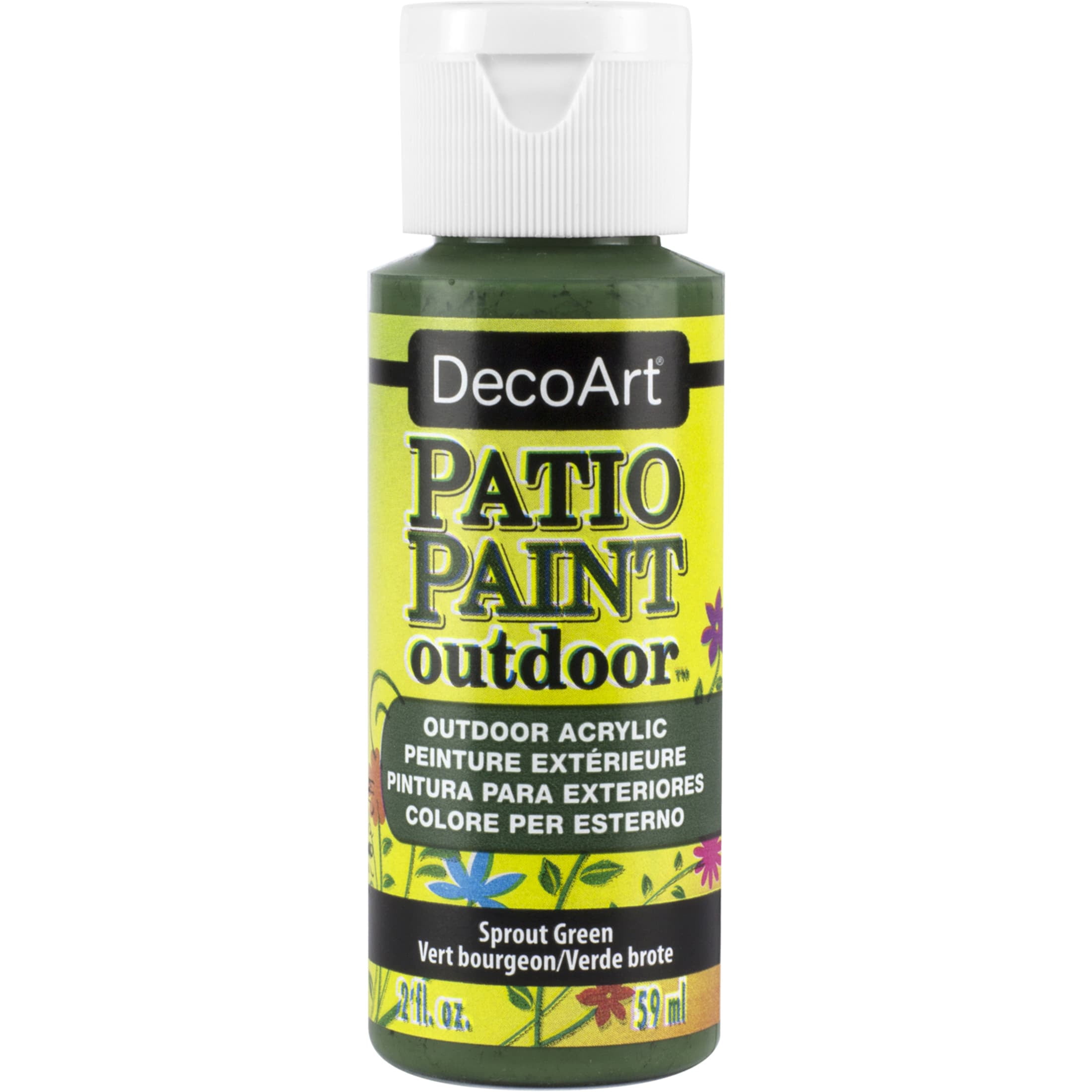 DecoArt Patio Paint, 2 oz., Sprout Green - Walmart.com