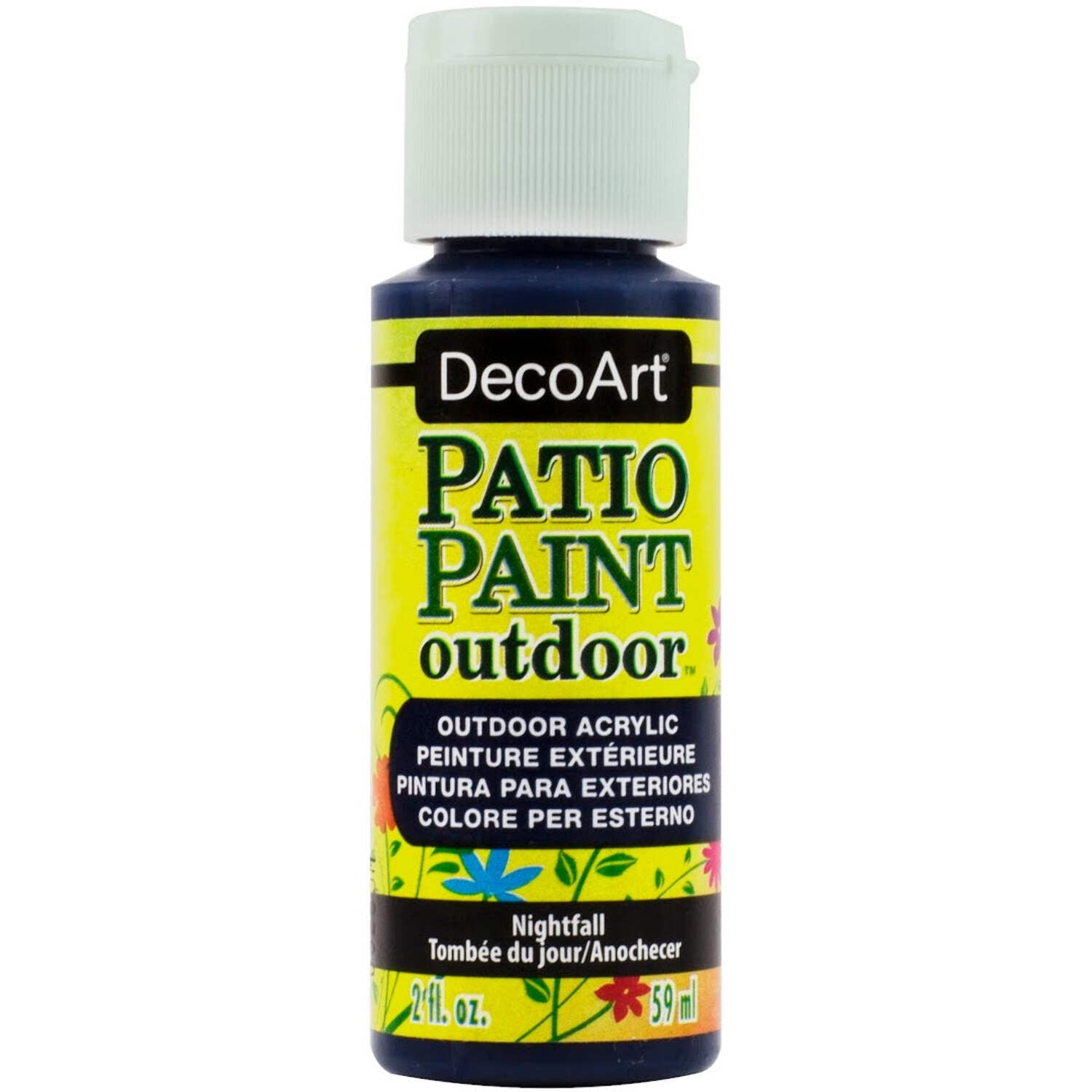 DecoArt Patio Paint Outdoor Acrylic, Nightfall – Weather-Resistant ...