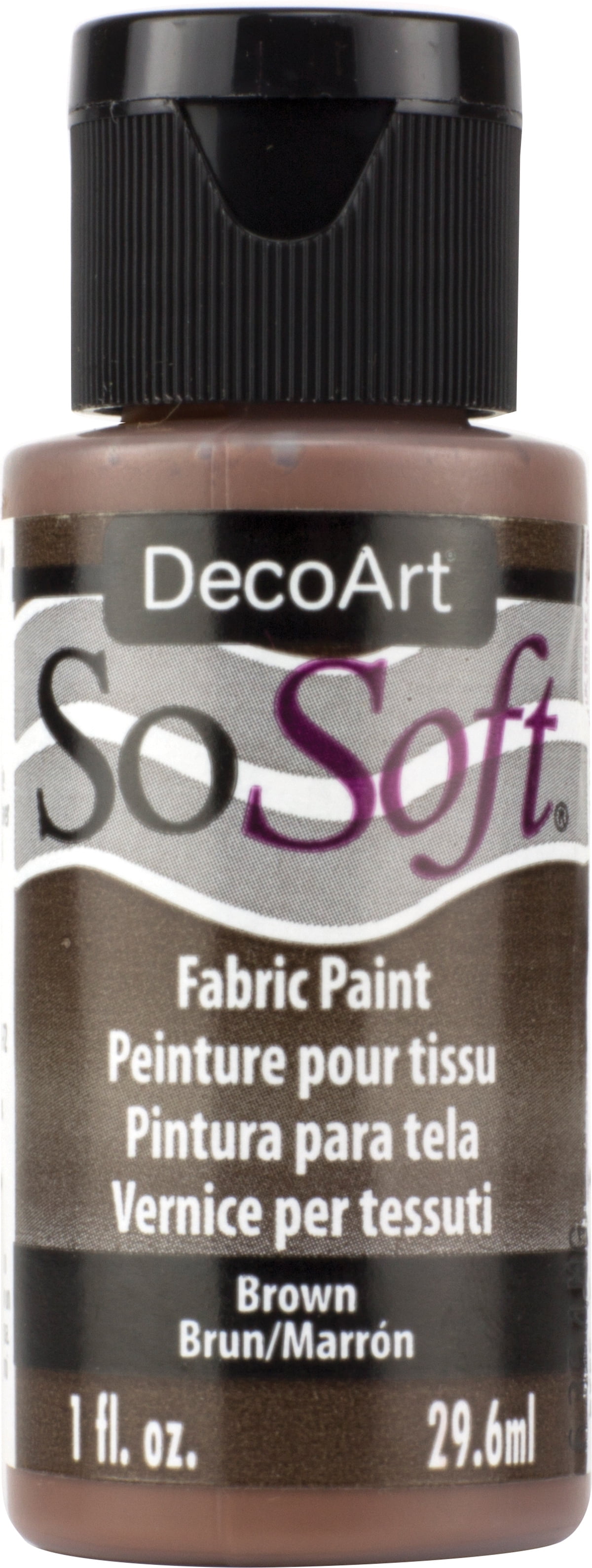 DecoArt SoSoft Fabric Acrylic Paint 1oz-Brown - Walmart.com
