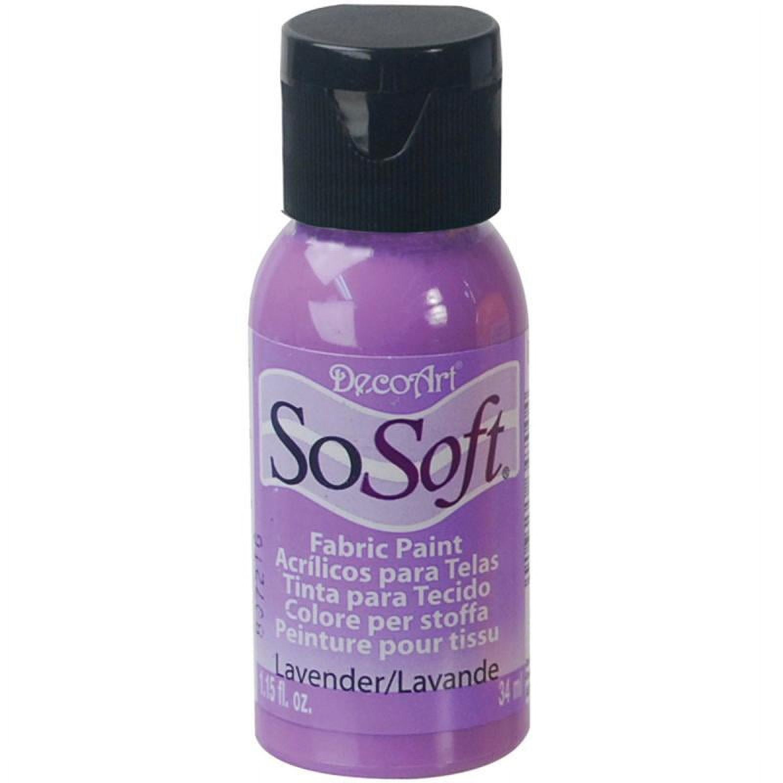 DecoArt SoSoft Fabric Acrylic Paint 1oz-Lavender - Walmart.com