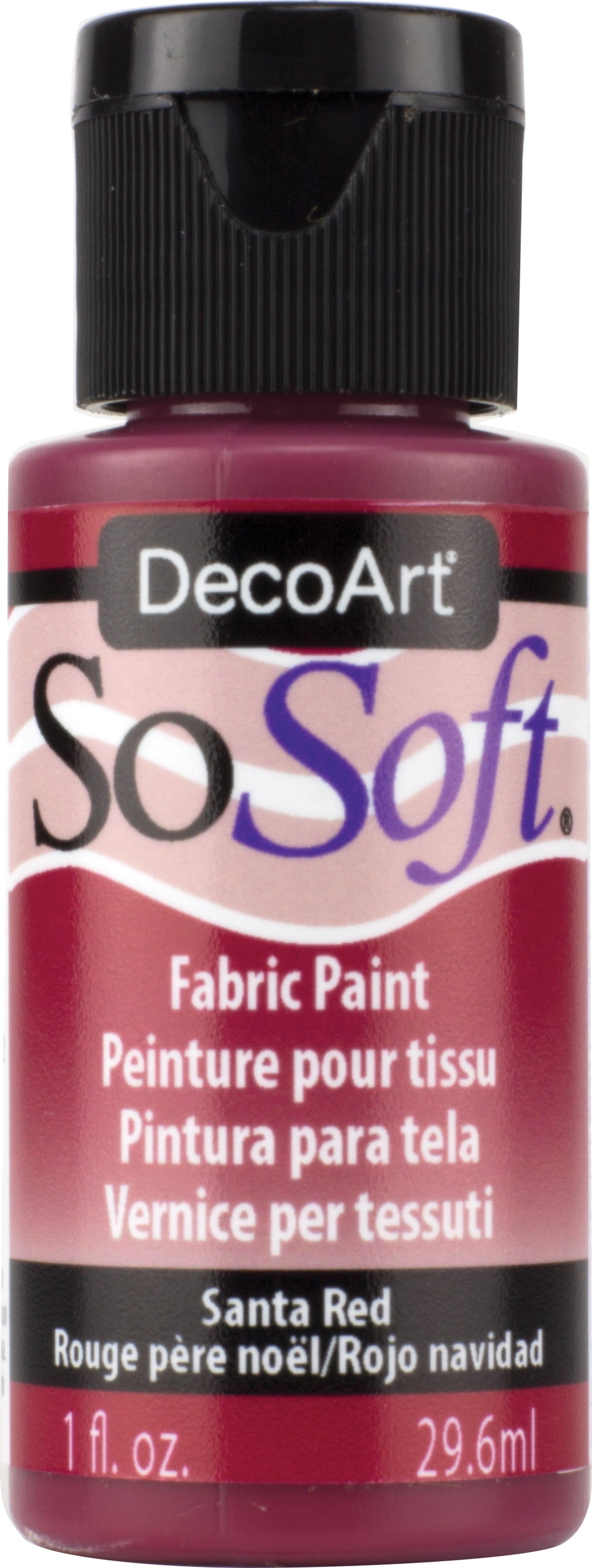 DecoArt SoSoft Fabric Acrylic Paint 1oz-Santa Red - Walmart.com