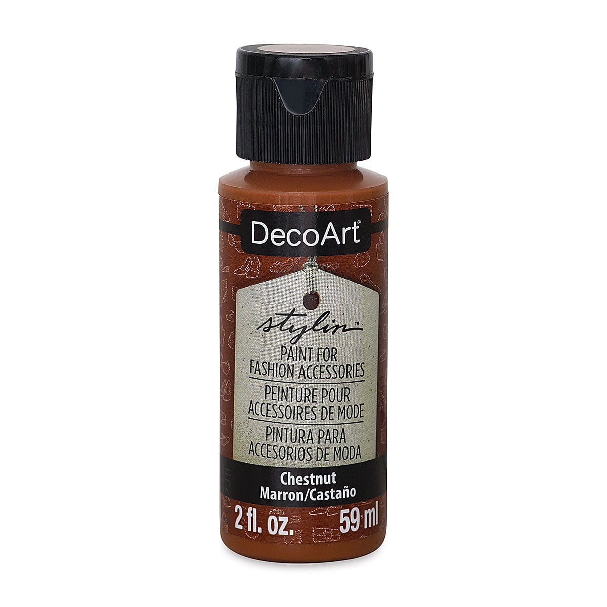 DecoArt Stylin Textile Paint - Chestnut, 2 oz - Walmart.com