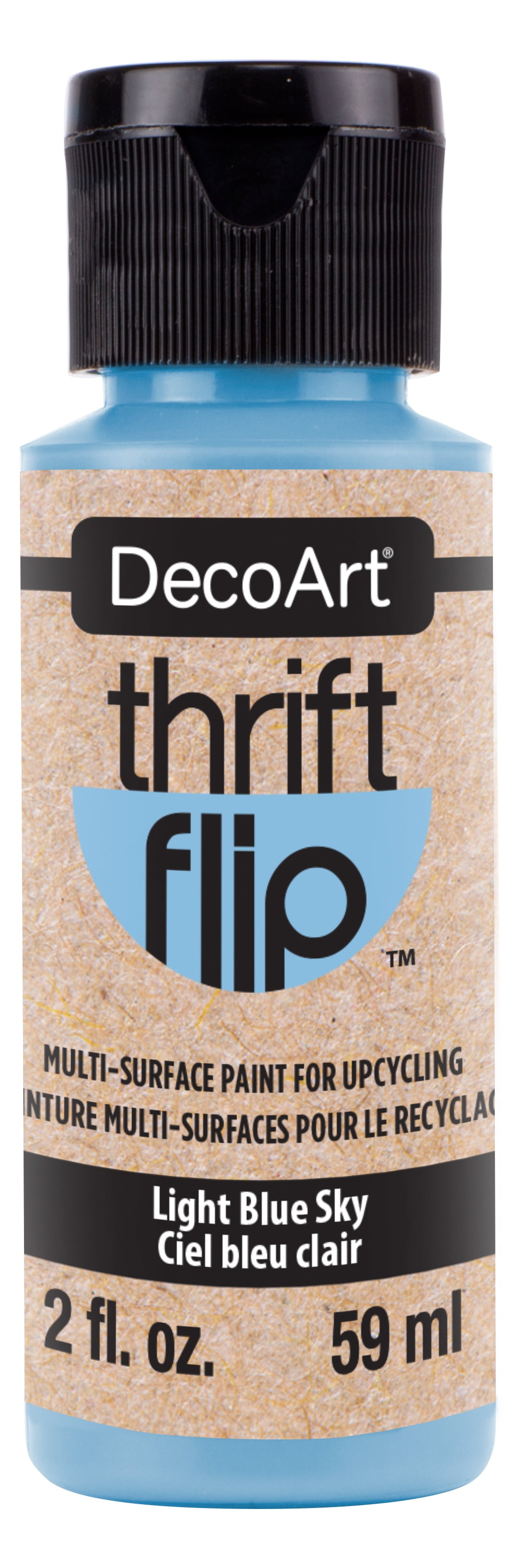 DecoArt Thrift Flip Multi-Surface Paint - Light Blue Sky, 2 oz ...