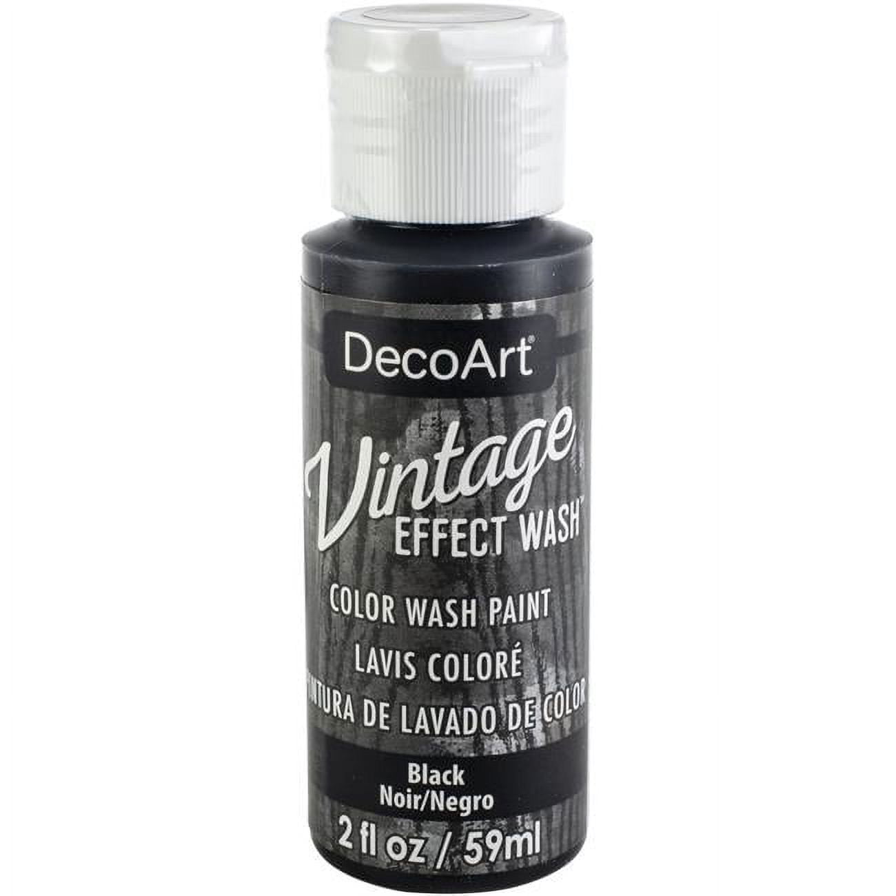 DecoArt Vintage Effect Wash Paint 2oz-Black - Walmart.com