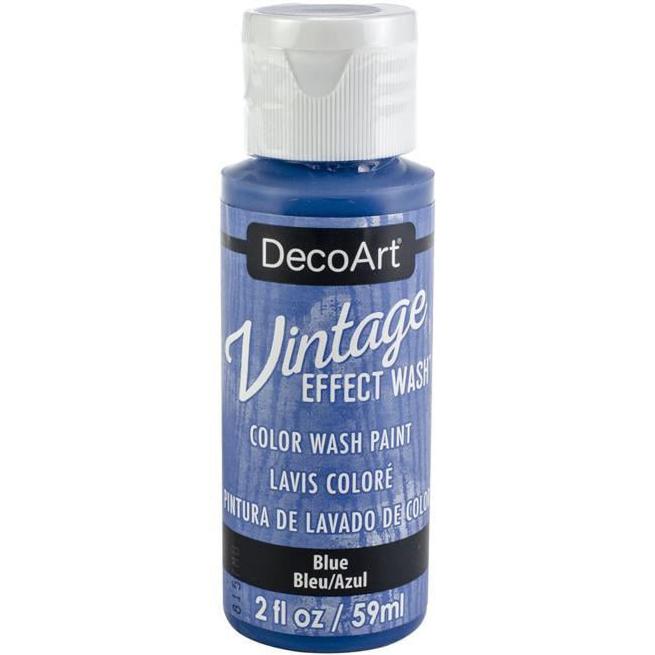 DecoArt Vintage Effect Wash Paint 2oz-Blue - Walmart.com