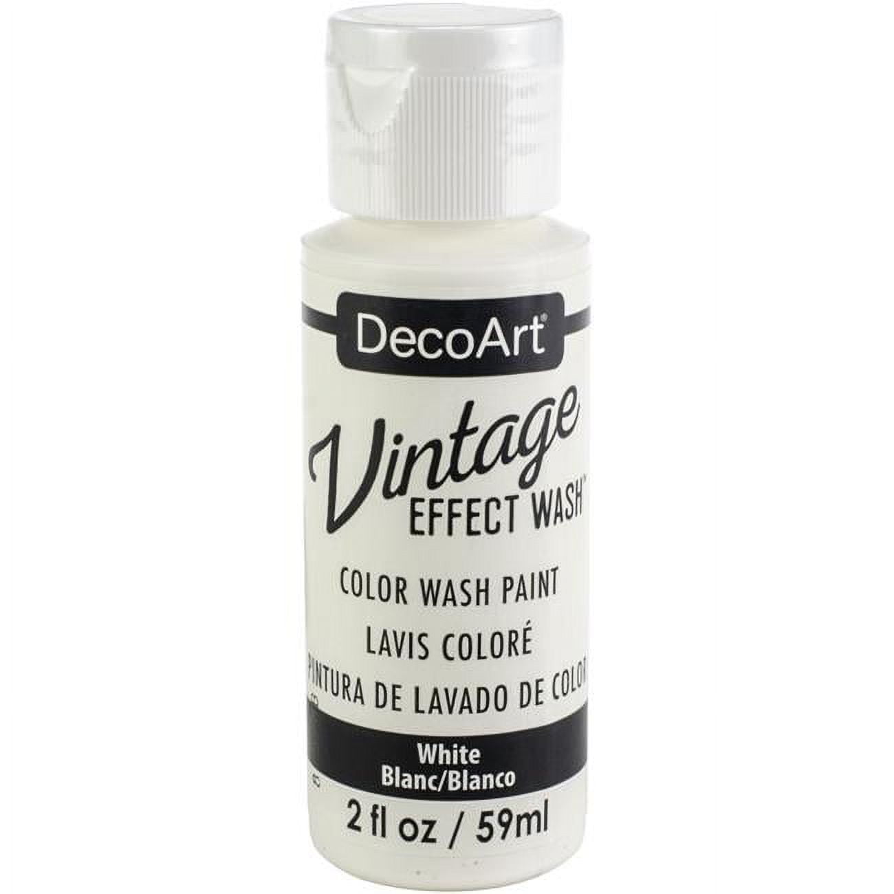 DecoArt Vintage Effect Wash Paint 2oz-White - Walmart.com