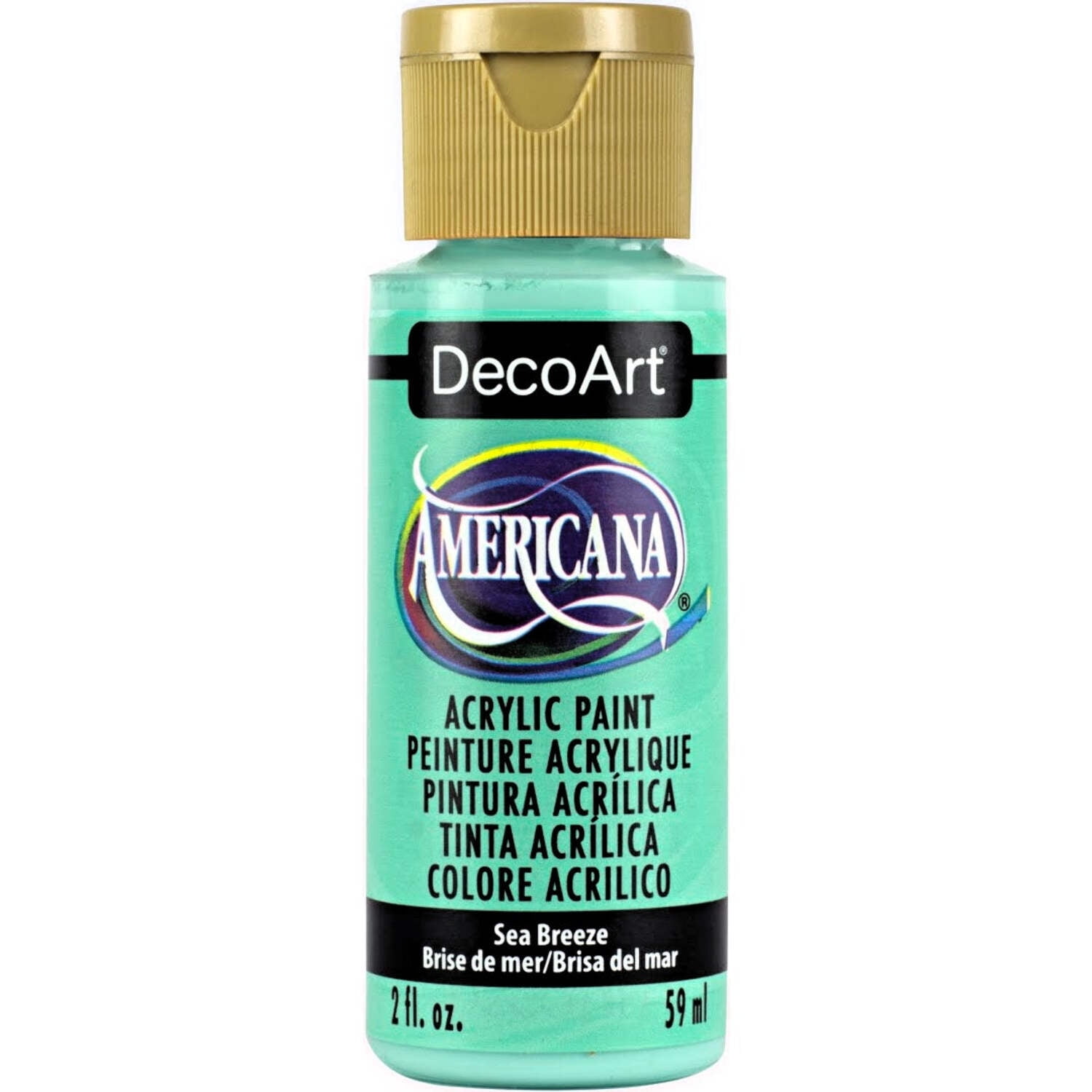DecoArt Americana Acrylic Paint, 2 oz, Blue Color Family, Matte Finish ...