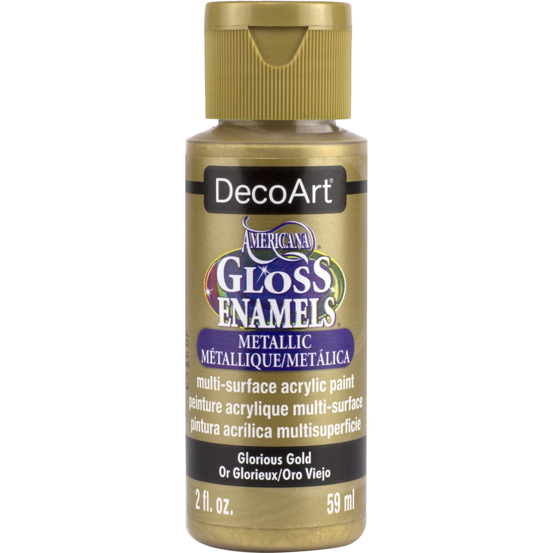 DecoArt a Gloss Enamels Acrylic Paint, 2 oz., Glorious Gold - Walmart.com