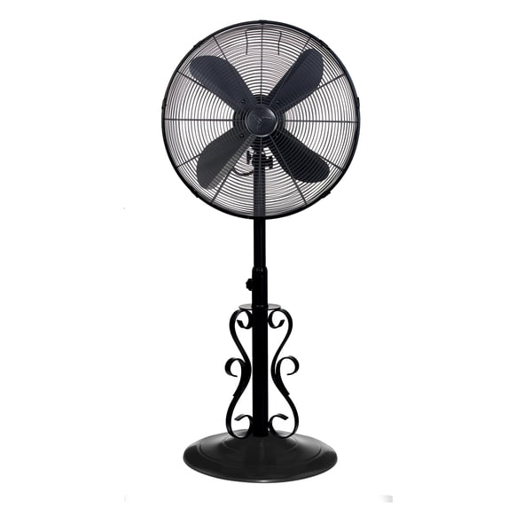 DecoBREEZE Adjustable Height Oscillating Outdoor Pedestal Fan, 18-Inch ...