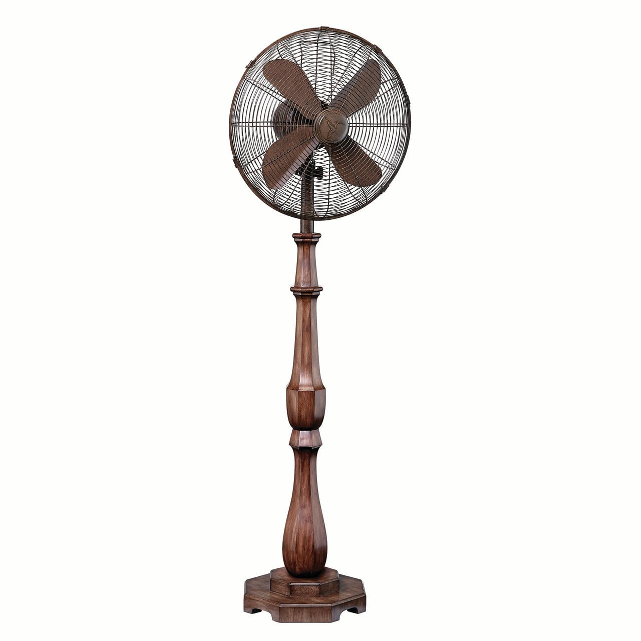 DecoBREEZE Pedestal Fan Adjustable Height 3-Speed Oscillating Fan, 16 ...