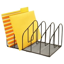 Wire Tiered File Sorter, 8 Sections, Letter To Legal Size Files, 8" X ...