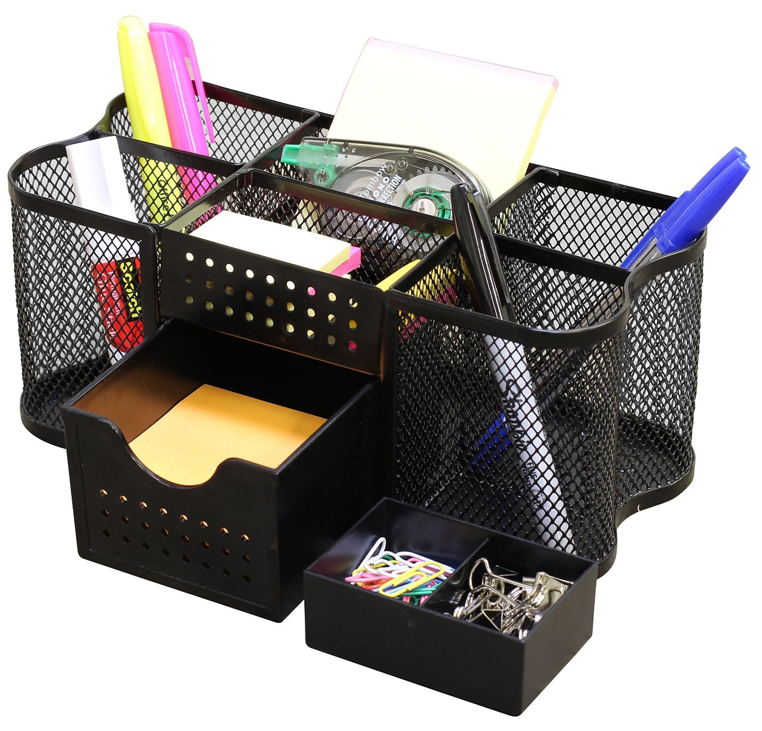 Mind Reader Mini Desk Supplies Office Supplies Organizer, 3 Drawers, 1 ...