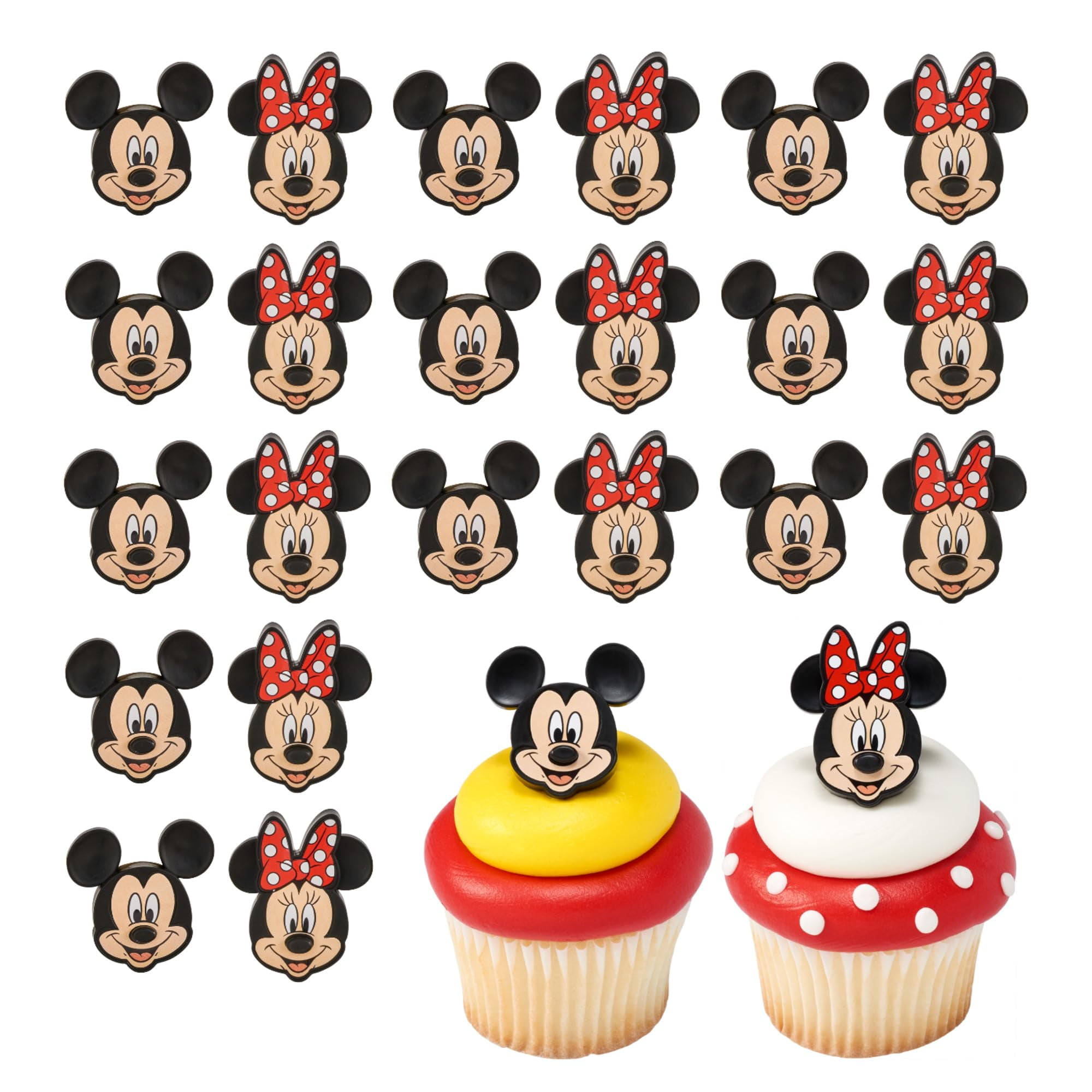 DecoPac Disney's Mickey Mouse and Minnie RST1 Mouse Rings, 24 Classic ...