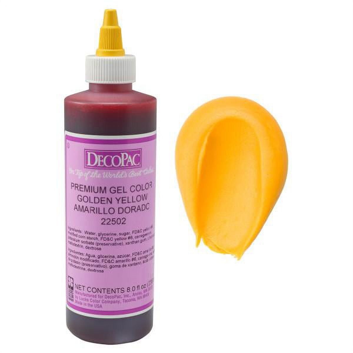 DecoPac Golden Yellow Premium Gel Color - Walmart.com