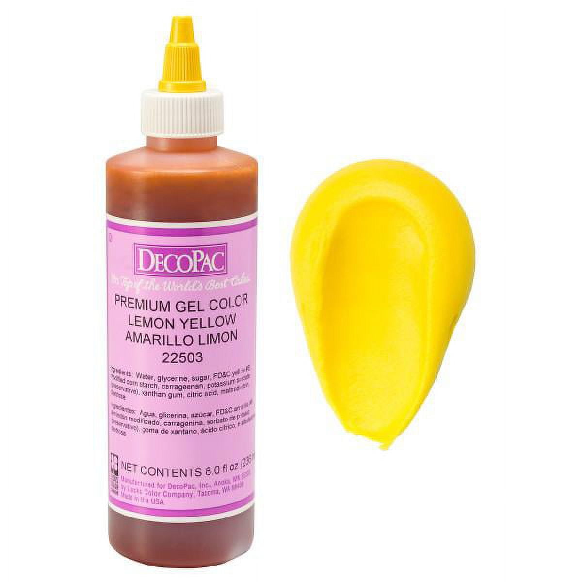 DecoPac Lemon Yellow Premium Gel Premium Gel Color - Walmart.com