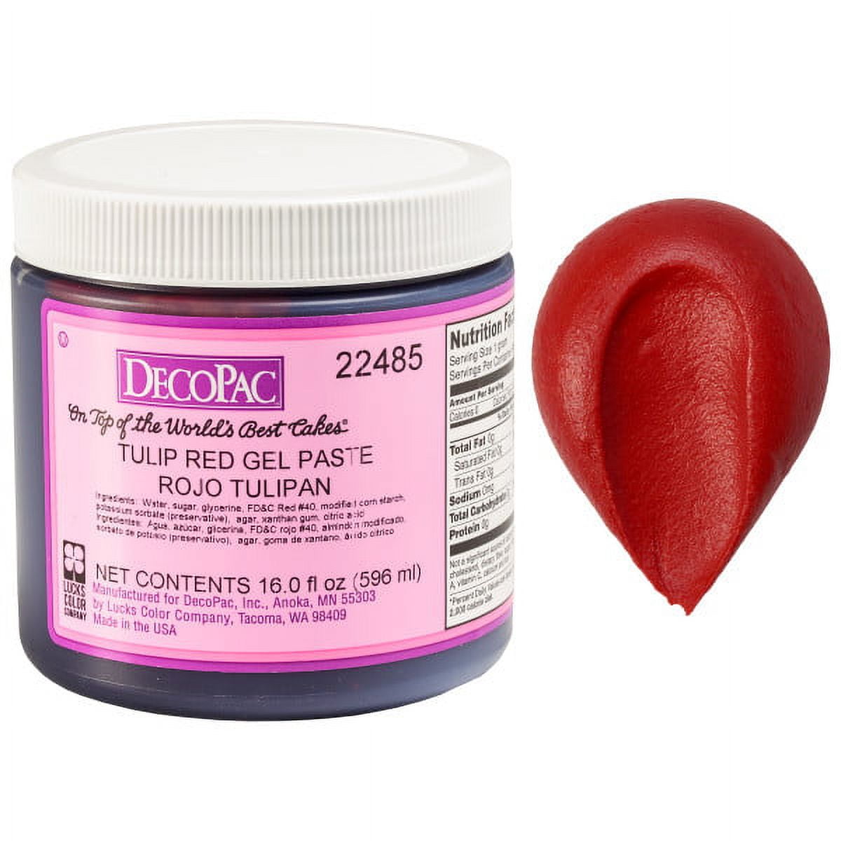 DecoPac New Premium Paste Color Tulip Red - Walmart.com