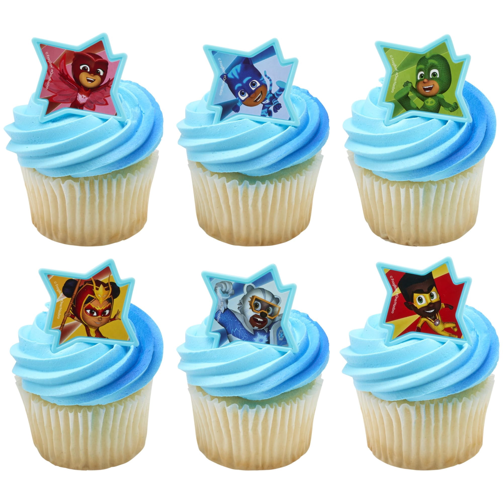 DecoPac PJ Masks Calling All Heroes! RST1 Rings, Cupcake Decorations ...