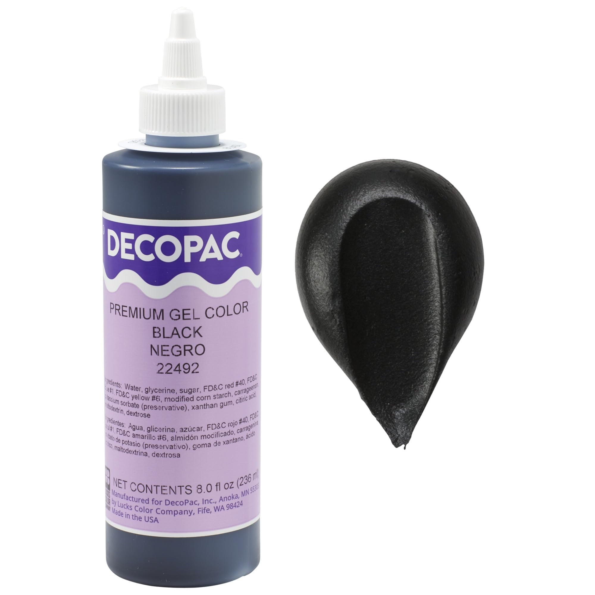 DecoPac Premium Gel Food Coloring | Black Food Coloring For Baking ...